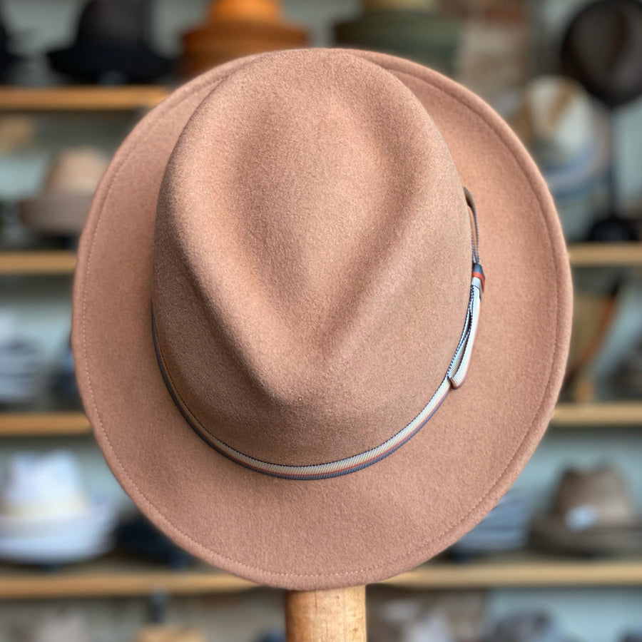 Green Room Fedora | Classic Wool Felt Dress Hat for Men and Women